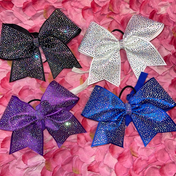 Rhinestone Cheer Bow - Etsy
