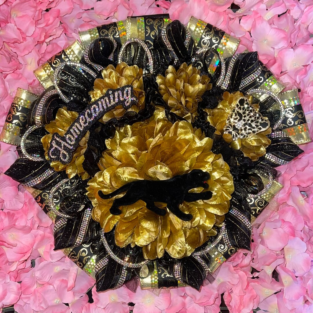 Plano Panthers Paw Print Homecoming Football Mum Items, Backer and ...