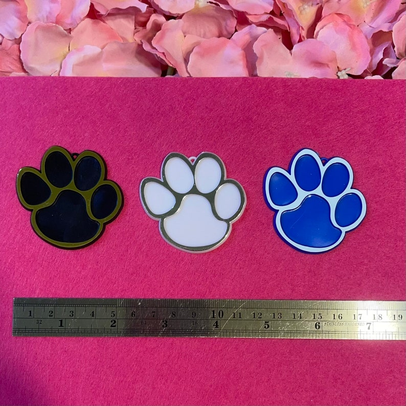 Plano Panthers Paw Print Homecoming Football Mum Items, Backer and ...
