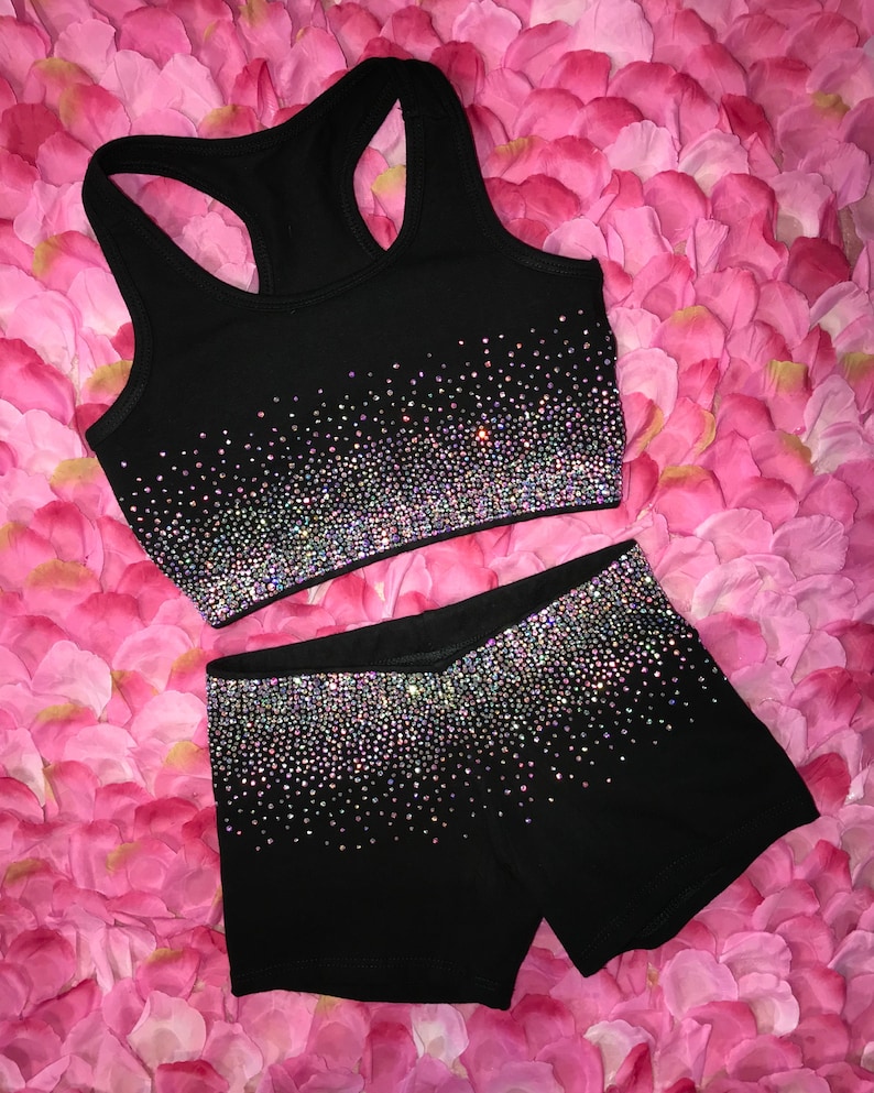 Heavy Ombré Style AB Rhinestone Cheer/ Dance Separates - Etsy