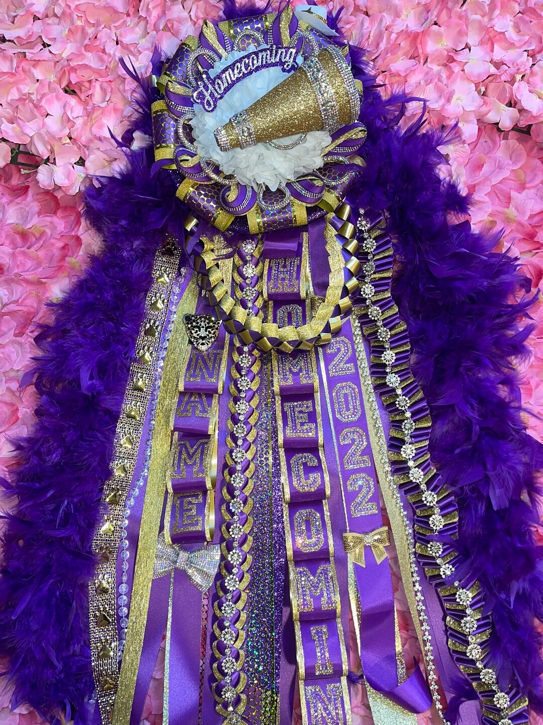 Complete 24” Long (streamers), Single Round Mum, Homecoming Football ...