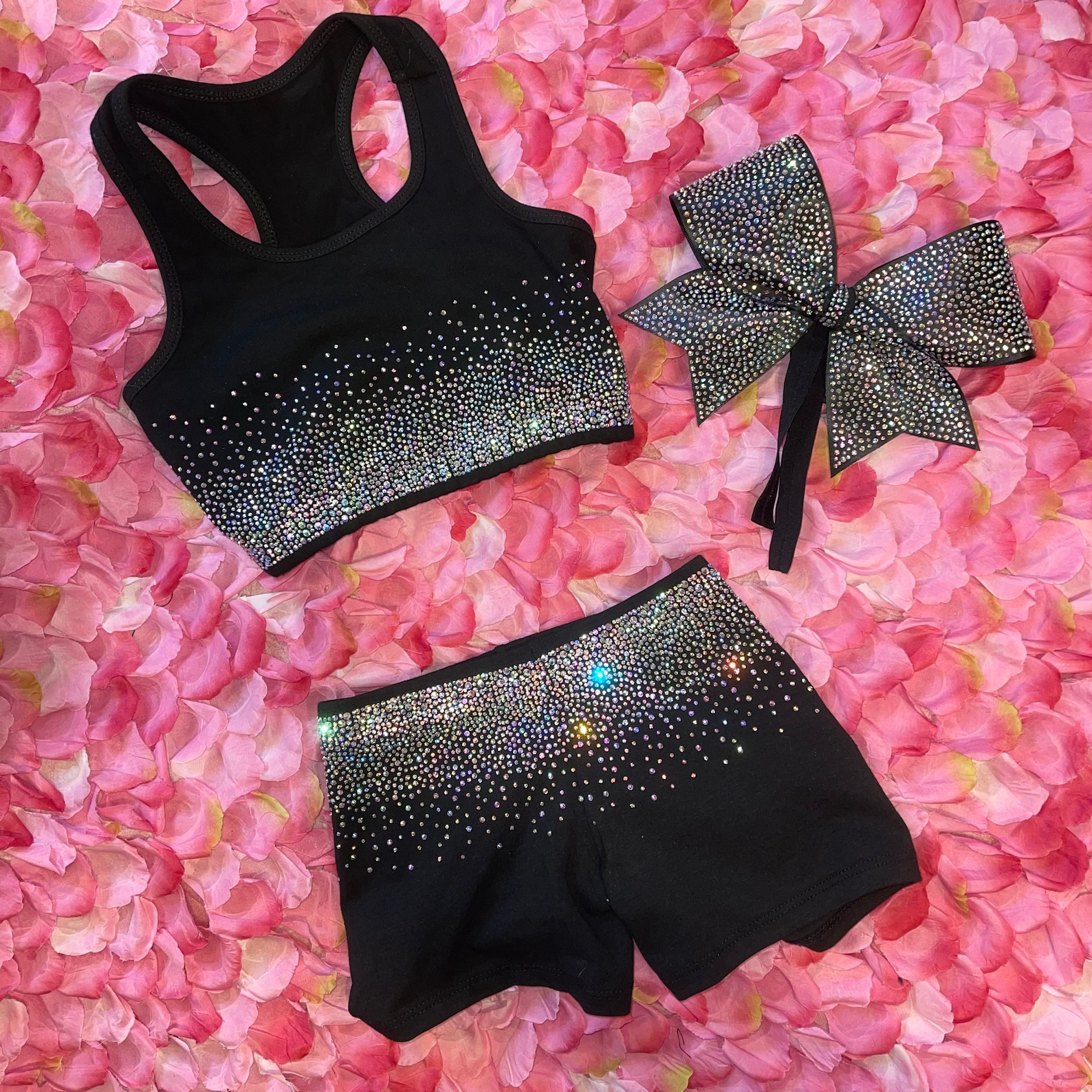 Heavy Ombré Style AB Rhinestone Cheer/ Dance Separates - Etsy