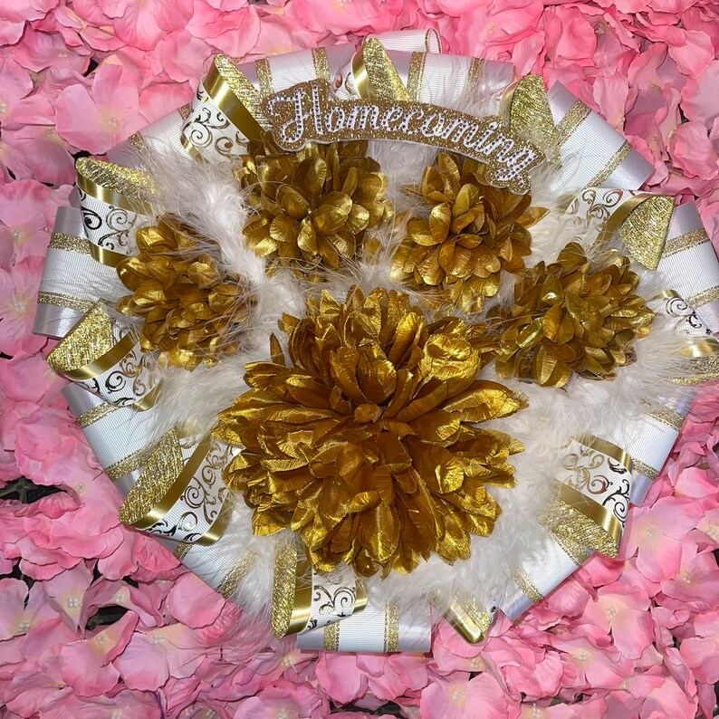 Paw Print Homecoming Mum Backer for DIY Football Mum Panther - Etsy