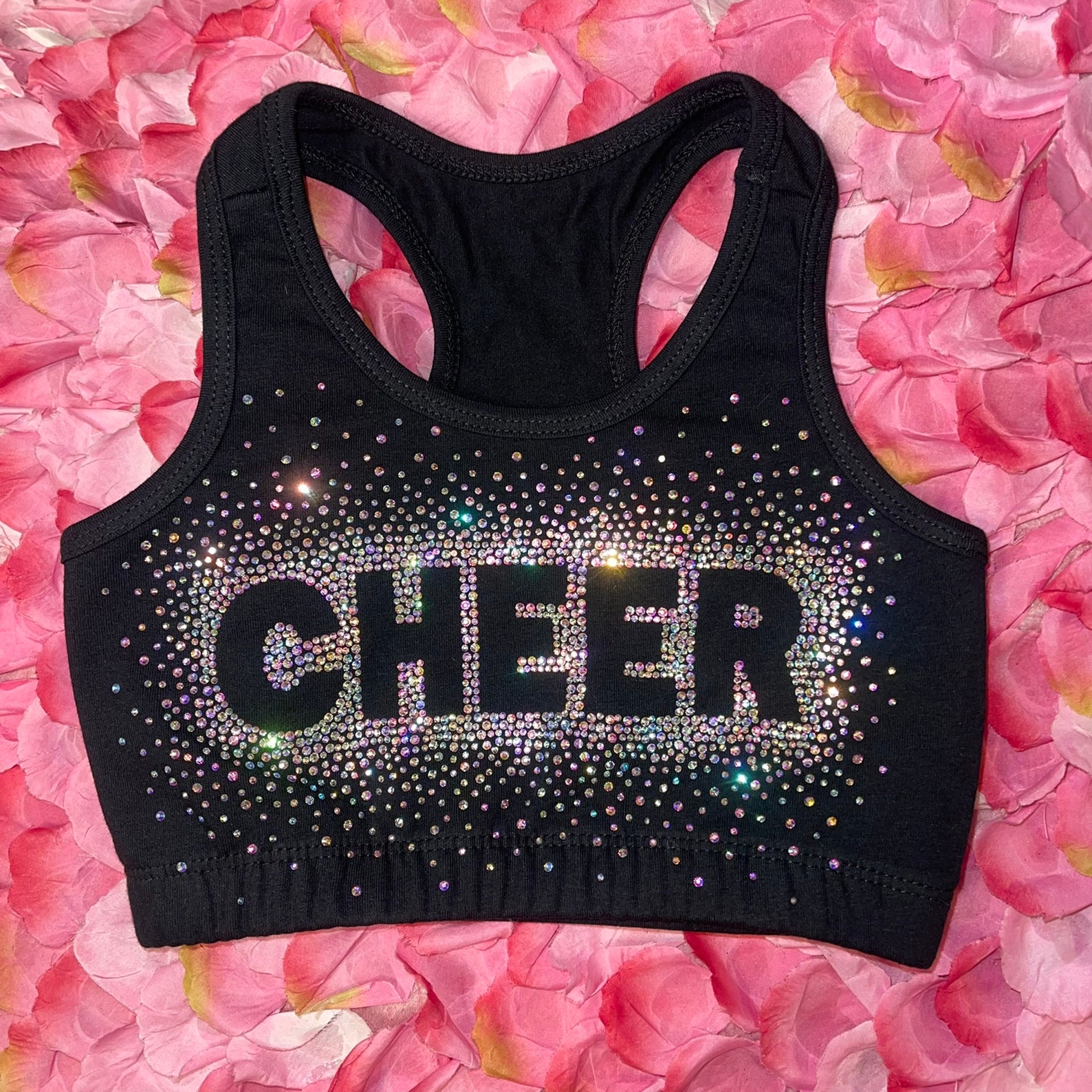 Light Ombré Scatter AB Rhinestone Sports Bra & Shorts With - Etsy