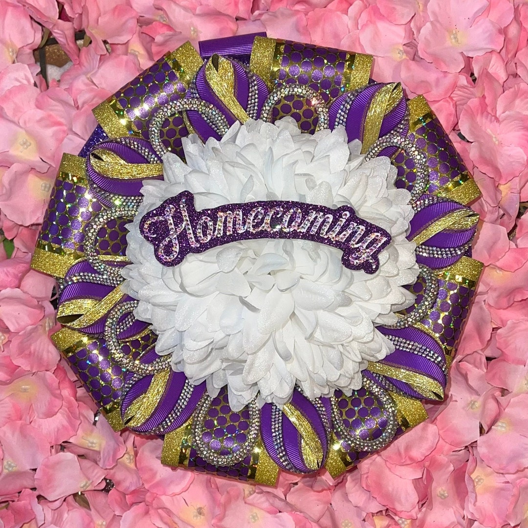 Homecoming Mum Round Backer for DIY Football Mum - Etsy
