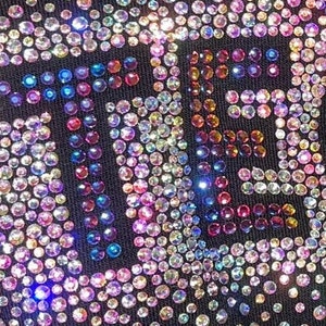 Beautiful Scatter AB Rhinestone Bold Cheer Practice Sports Bra - Etsy