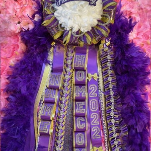 Complete 24” Long (streamers), Single Round Mum, Homecoming Football ...