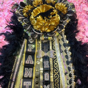 Paw Print Homecoming Mum Backer for DIY Football Mum Panther Wildcat - Etsy