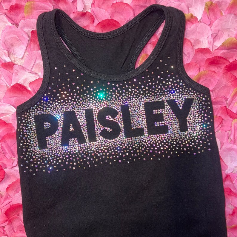 Beautiful Scatter Rhinestone CHEER Tank Top With Choice of - Etsy