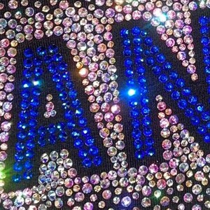 Beautiful Scatter AB Rhinestone Bold Cheer Practice Sports Bra - Etsy