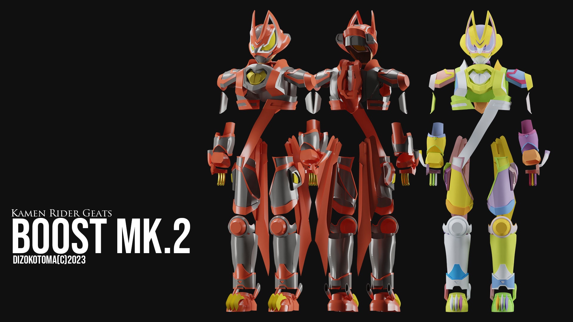 Kamen Rider Geats Boost MK 2 Pepakura Cosplay Template Foam - Etsy Canada