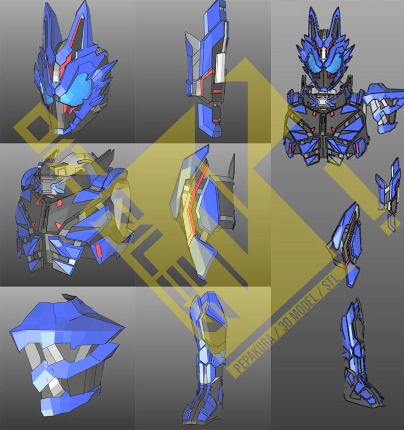 Kamen Rider Dire Wolf Pepakura HD Cosplay - Etsy Canada