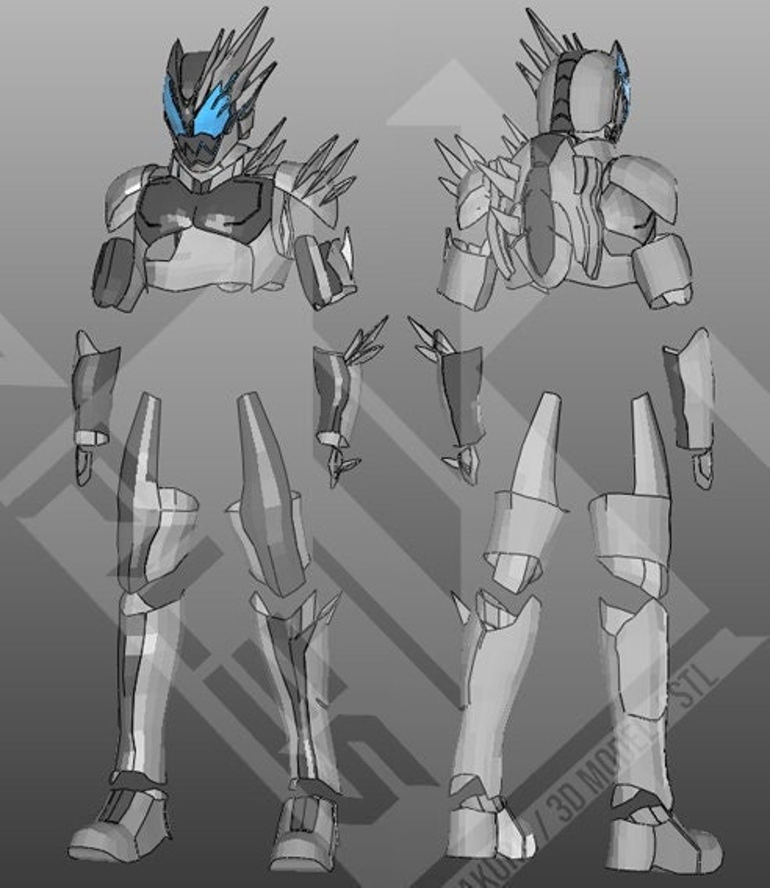 Kamen Rider Jack Revice Pepakura Cosplay HD - Etsy 日本