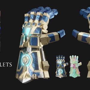 League of Legends Arcane VI Gauntlets Pepakura Foam HD Cosplay | Etsy