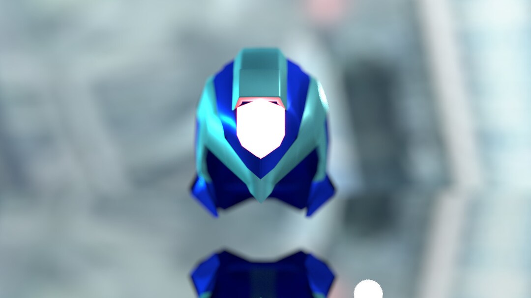 Megaman Zero Helmet Pepakura