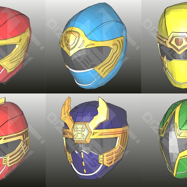 Power Rangers Templates - Etsy