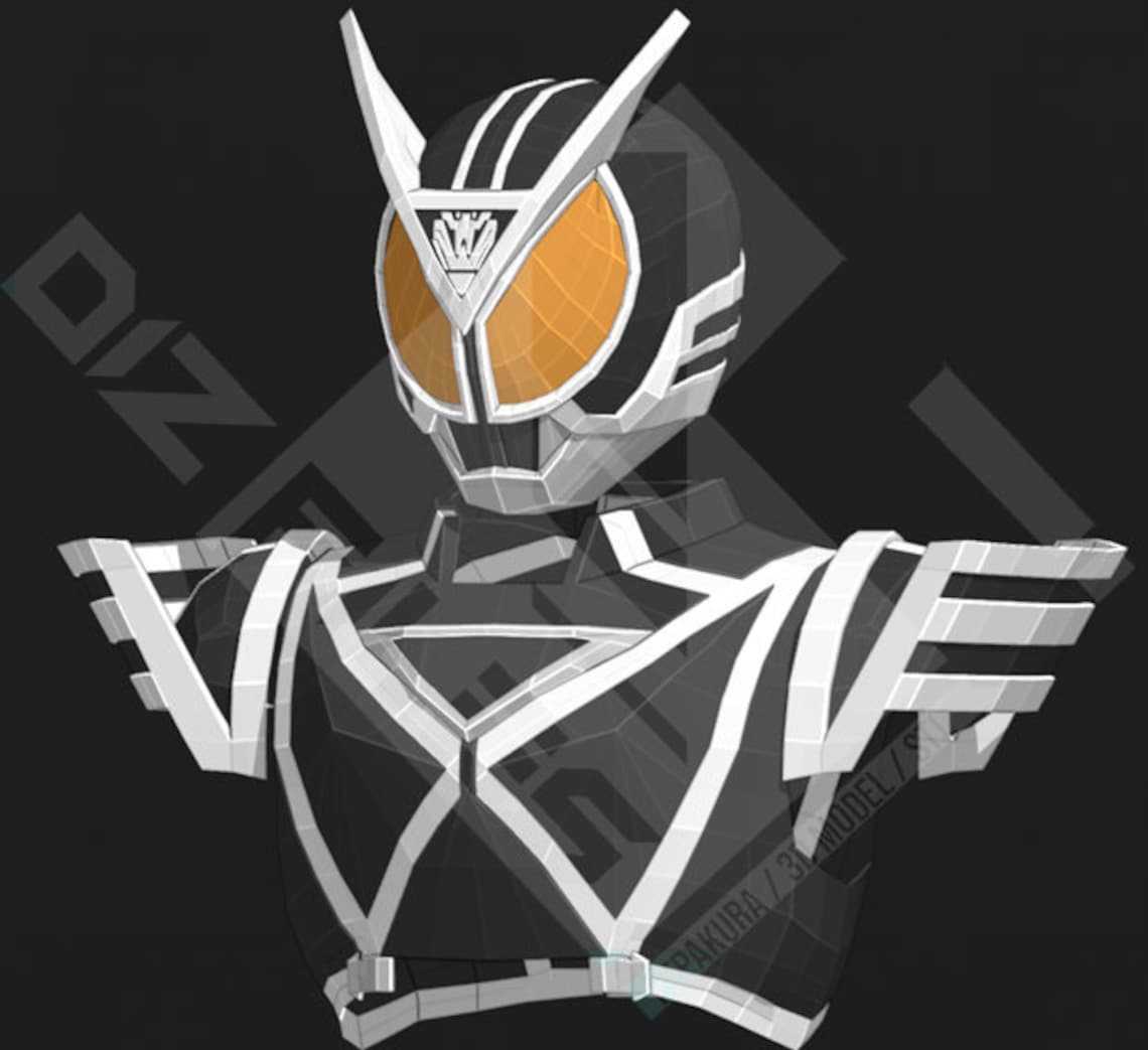 Kamen Rider Delta Pepakura HD Cosplay Template - Etsy