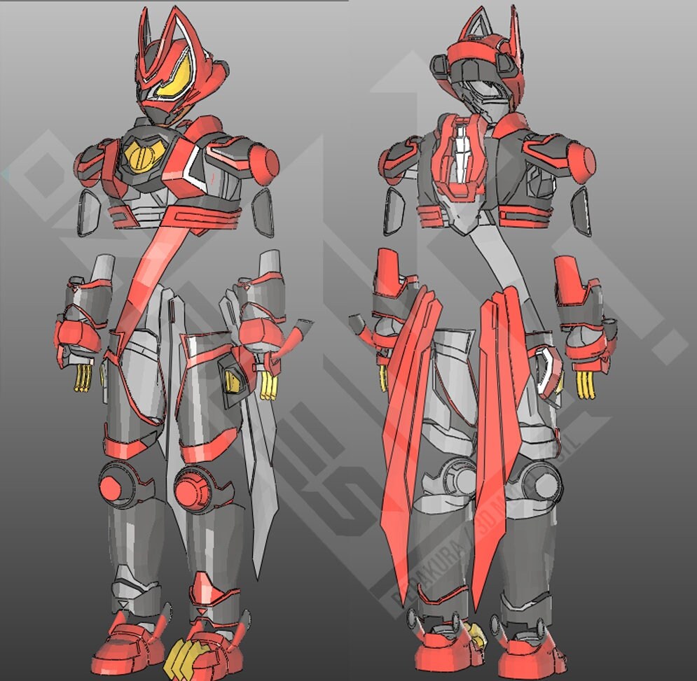 Kamen Rider Geats Boost MK 2 Pepakura Cosplay Template Foam - Etsy Finland