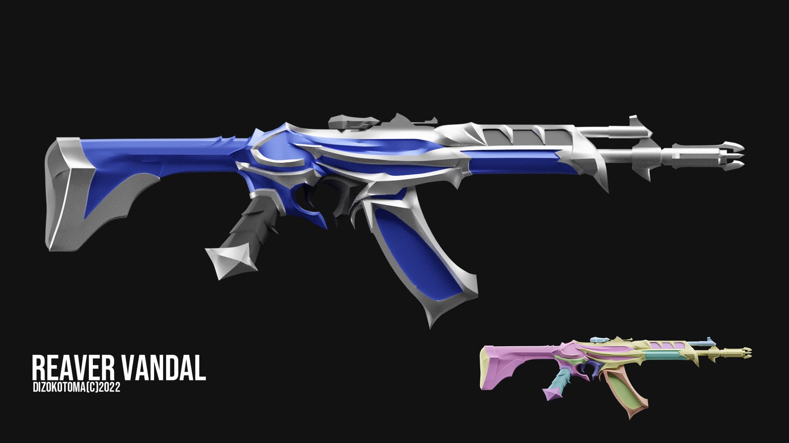 Reaver Vandal Valorant Pepakura Foam HD Cosplay - Etsy Australia