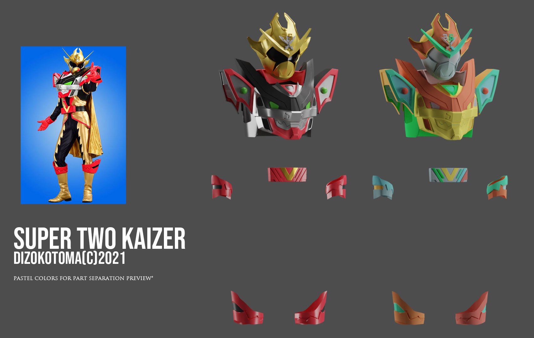 Painting Craft Supplies & Tools Super TwoKaiser Pepakura Cosplay HD ...