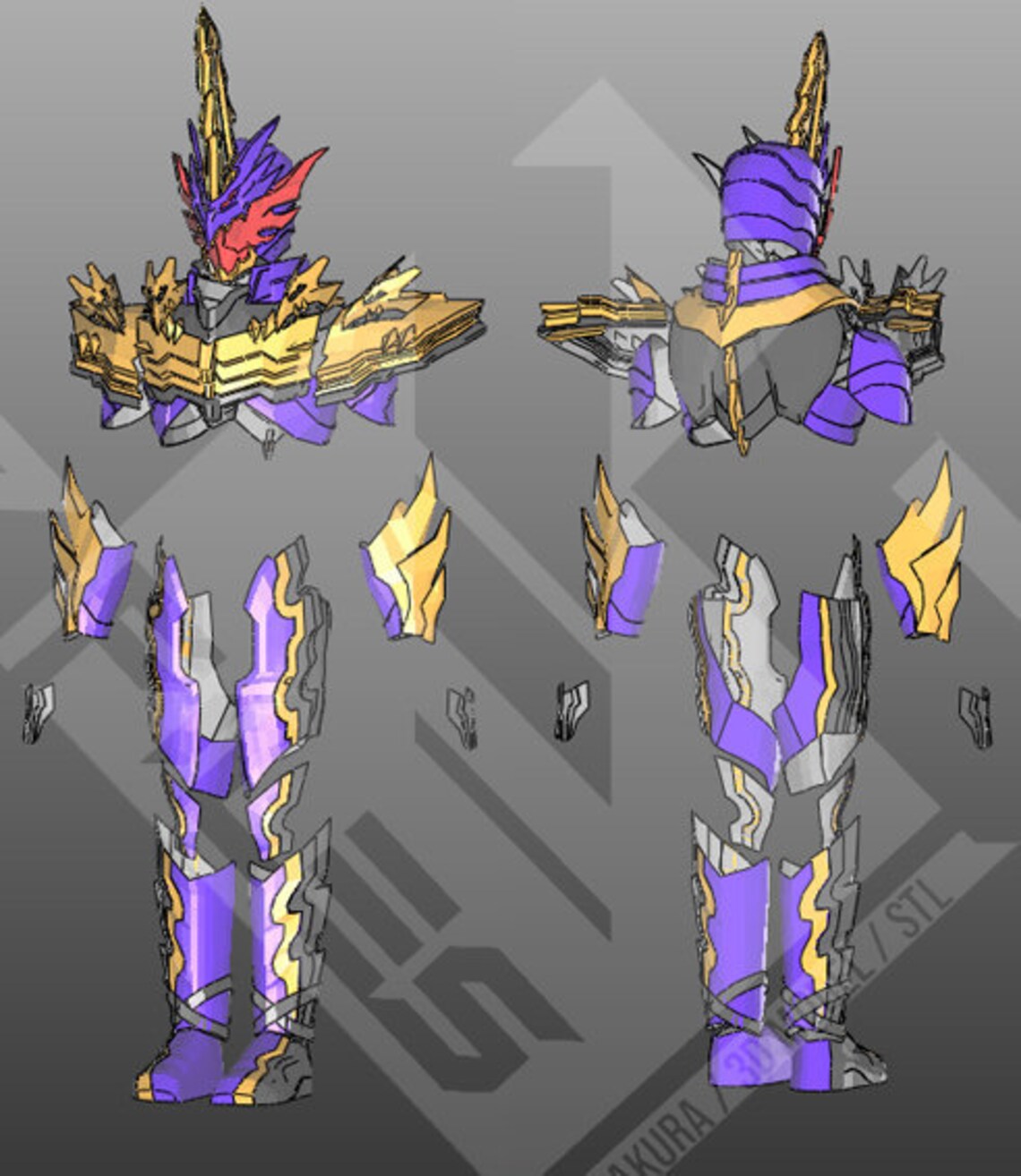 Kamen Rider Jou Dragon Pepakura Foam Cosplay HD - Etsy Canada