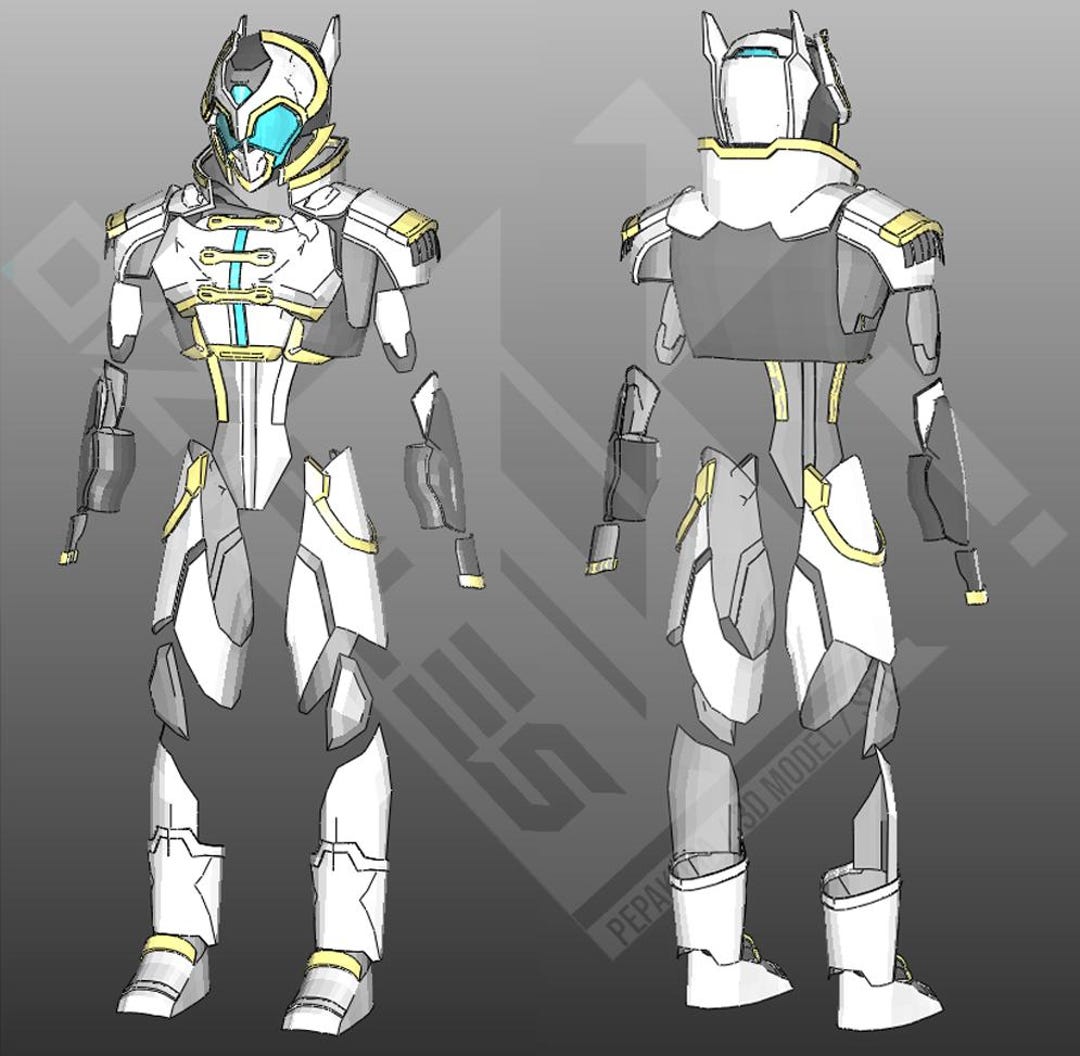 Kamen Rider Zein Pepakura Cosplay Foam templates - Etsy 日本