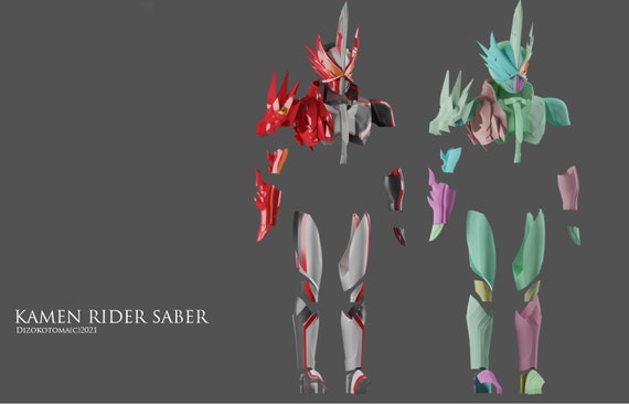Kamen Rider Saber 3D Printable File Cosplay | Etsy Canada