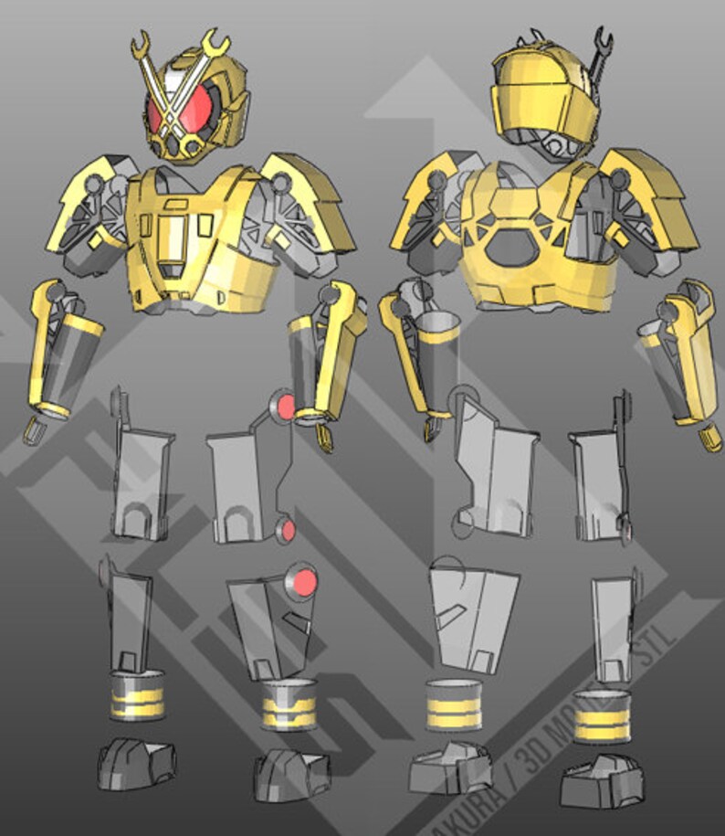 Kamen Rider Kikai / Shinobi / Quiz Pepakura Cosplay Template Foam ... Kamen Rider Kikai / Shinobi / Quiz Pepakura Cosplay Template Foam ...