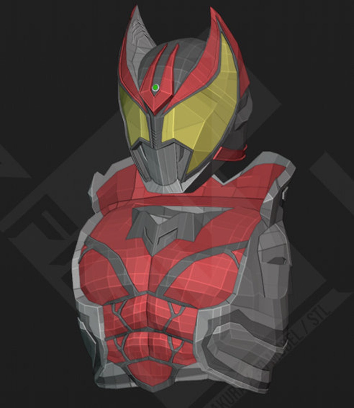 Kamen Rider Kiva Pepakura Foam HD Cosplay Templates - Etsy UK