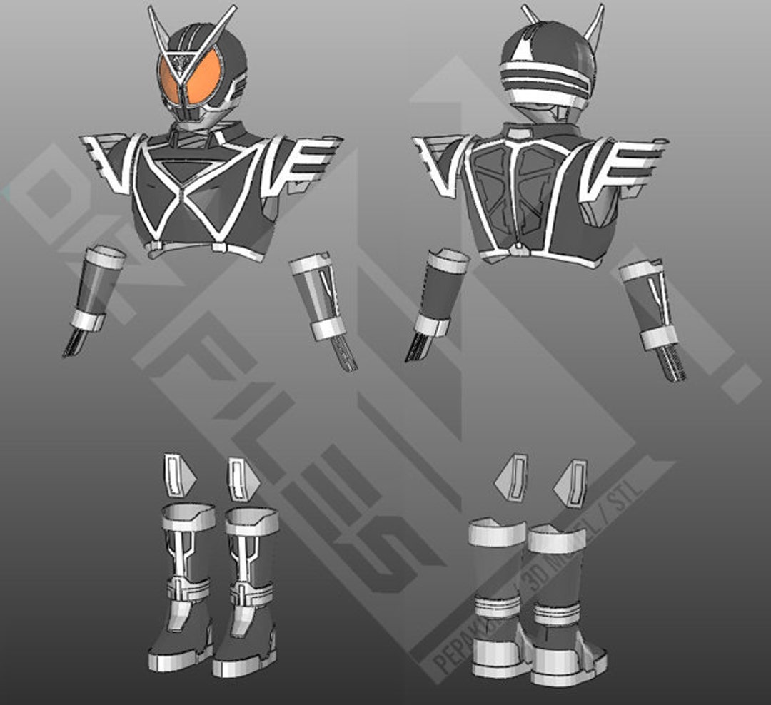 Kamen Rider Delta Pepakura HD Cosplay Template - Etsy