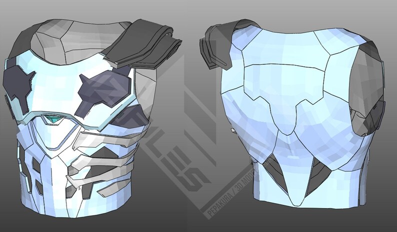 Valorant Omen Torso V2 Pepakura Template Foam Template - Etsy Canada