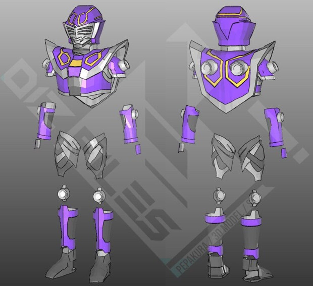Kamen Rider Ouija Pepakura HD Cosplay Patterns - Etsy UK