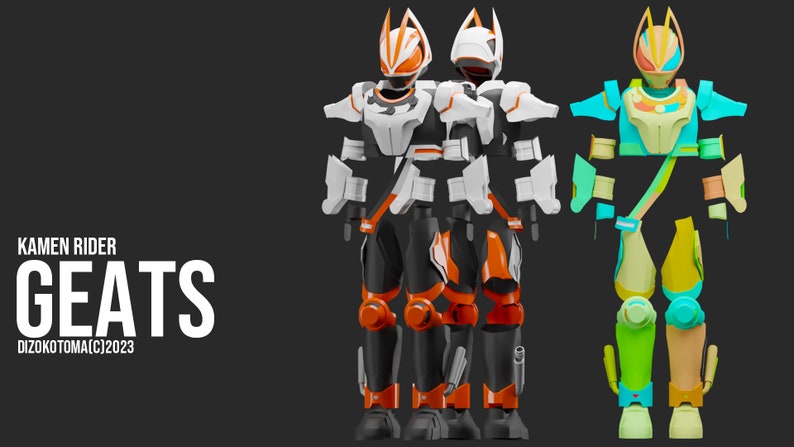 Kamen Rider Geats Boost Pepakura Foam Cosplay TEMPLATES - Etsy Australia