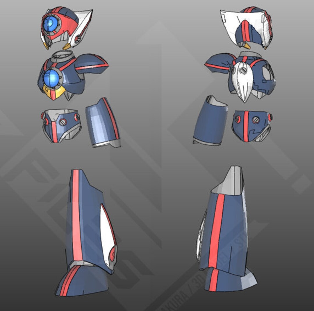 Megaman X7 Axl Pepakura Espuma Cosplay - Etsy España