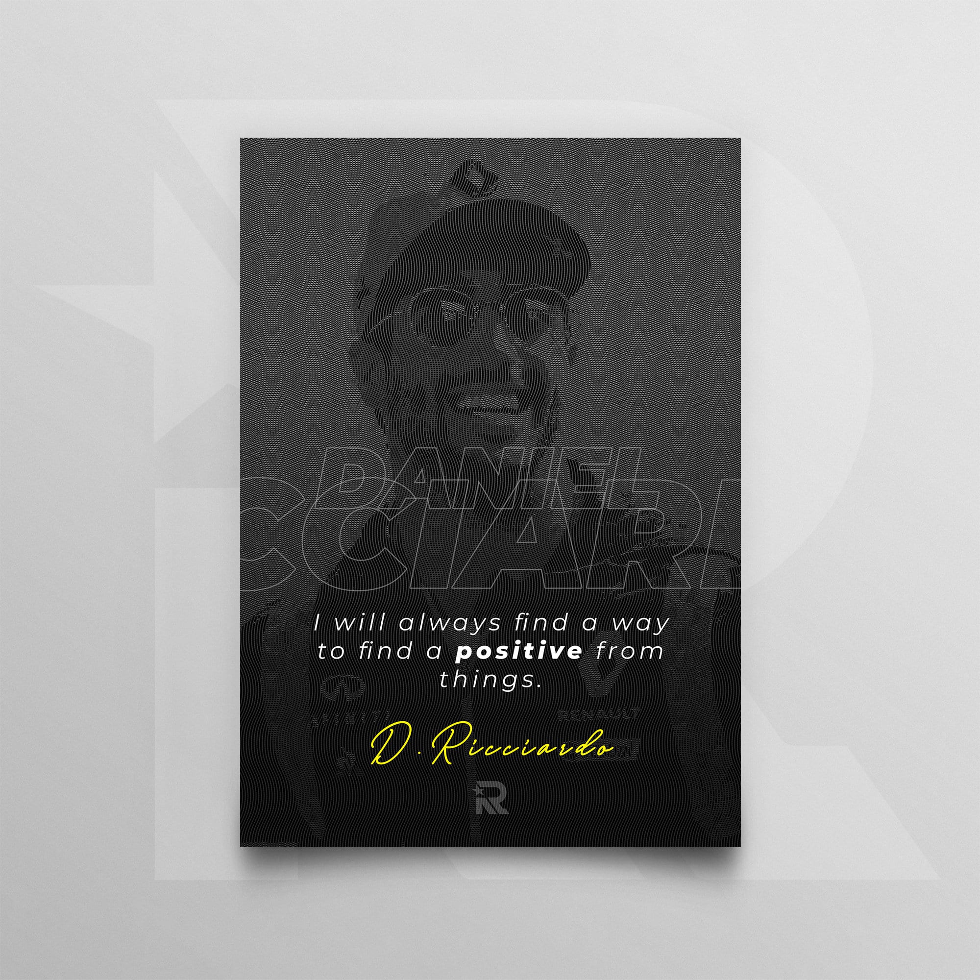 Daniel Ricciardo Quotes Sayings Digital Download Poster Minimal, Art ...