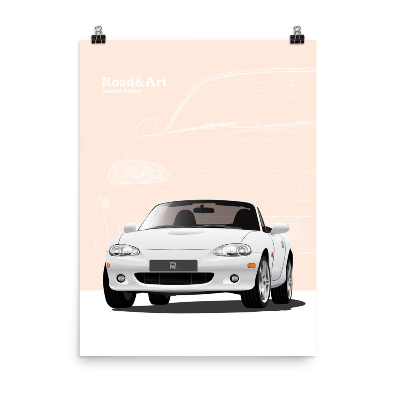 Mazda MX-5 Miata NB Roadster Poster – Retro Car Wall Art - Etsy
