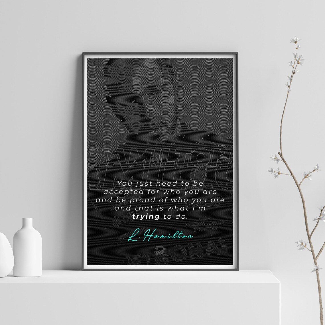 Lewis Hamilton Quotes Sayings Digital Download Poster Minimal, Art ...