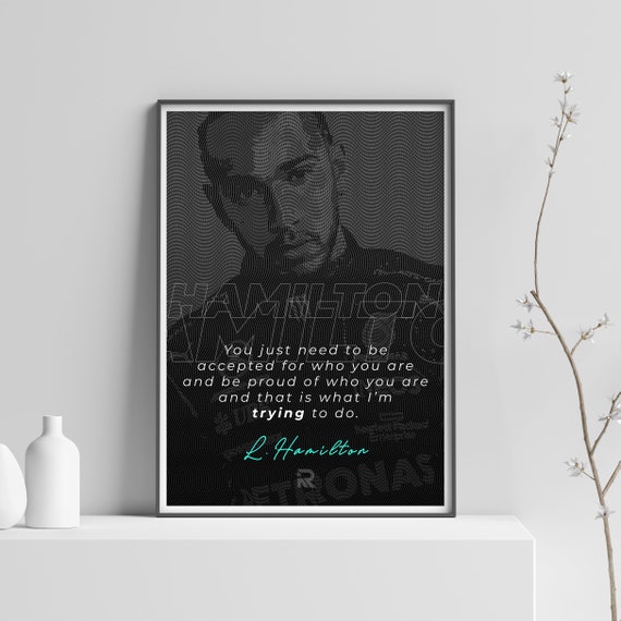 Lewis Hamilton Quotes Sayings Digital Download Poster - Etsy