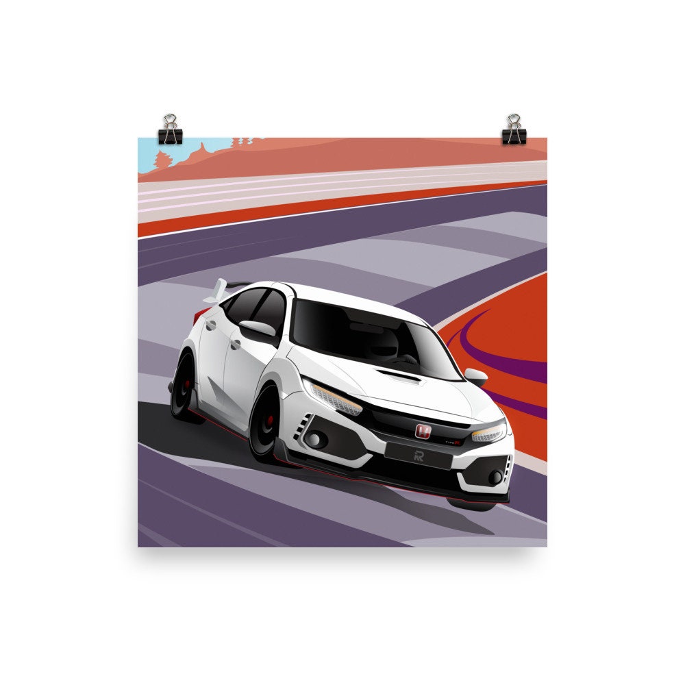 Honda Civic Type-r Style Art Premium Matte Poster Retro - Etsy