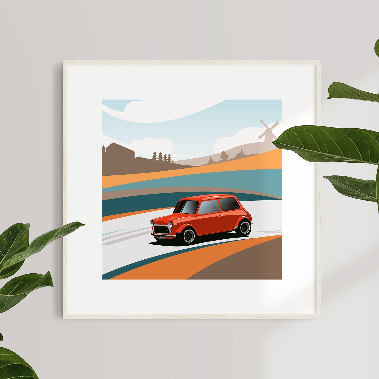 Austin MINI Cooper S - Style Art Natural Premium Poster | Classic ...