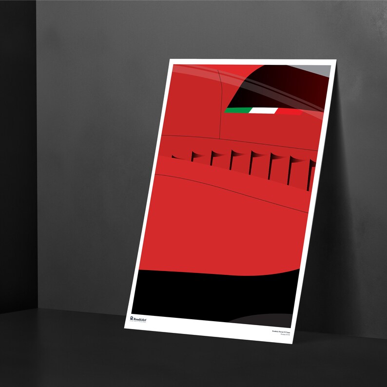 Scuderia Ferrari F1 Team Livery Digital Download Poster | Minimal, Art ...