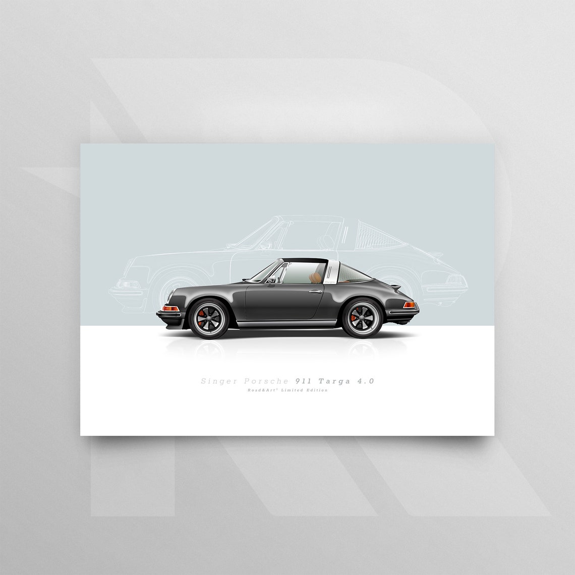 Singer Porsche Targa - Collector's Edition Premium Matte Poster | Retro ...