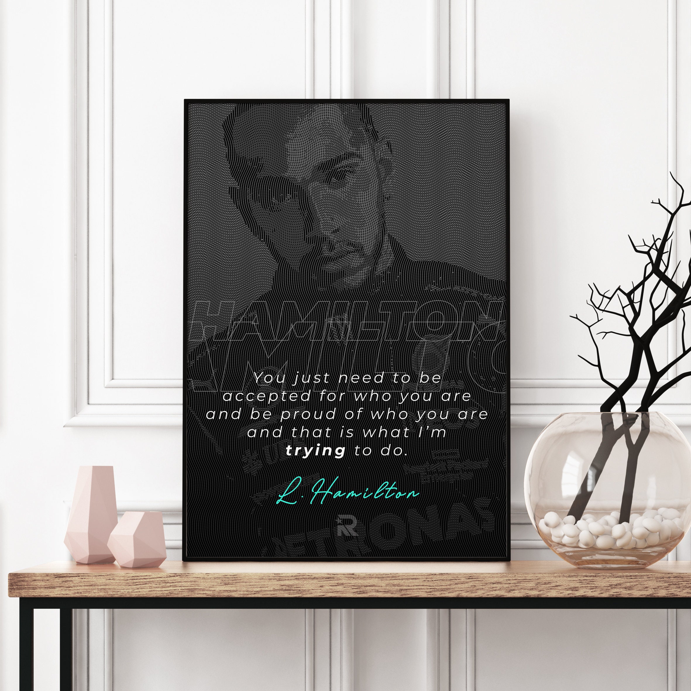 Lewis Hamilton Quotes Sayings Digital Download Poster | Minimal, Art ...