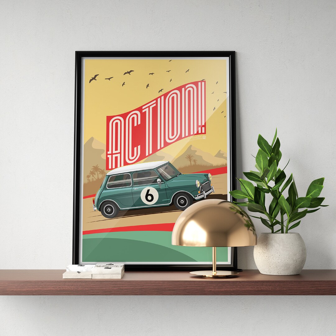 Austin MINI Cooper S - Action Series Premium Poster | Classic | Vintage ...
