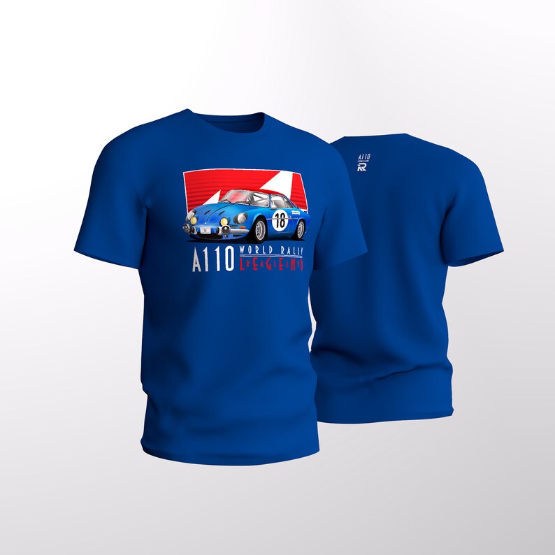 Alpine A110 - Rally Legend - T-shirt | WRC | Historic | Car | Racing ...
