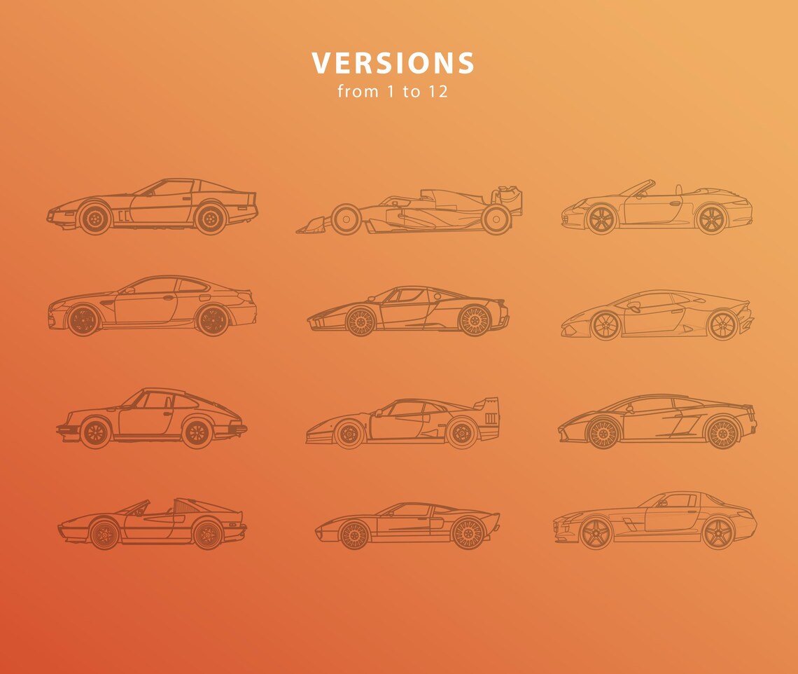Printable Car Illustration Notes Pages, A4/a5/letter/half Size (instant ...