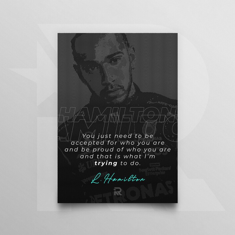 Lewis Hamilton Quotes Sayings Digital Download Poster Minimal, Art ...