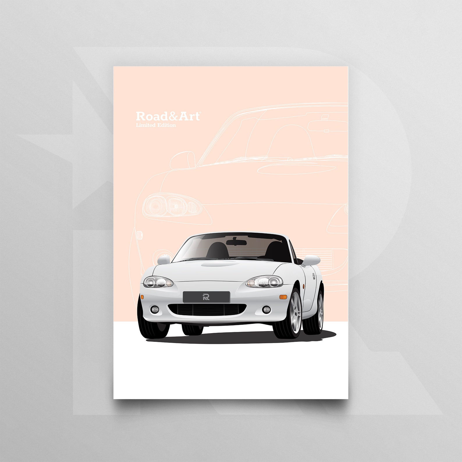 Mazda MX-5 Miata NB Roadster Poster – Retro Car Wall Art - Etsy