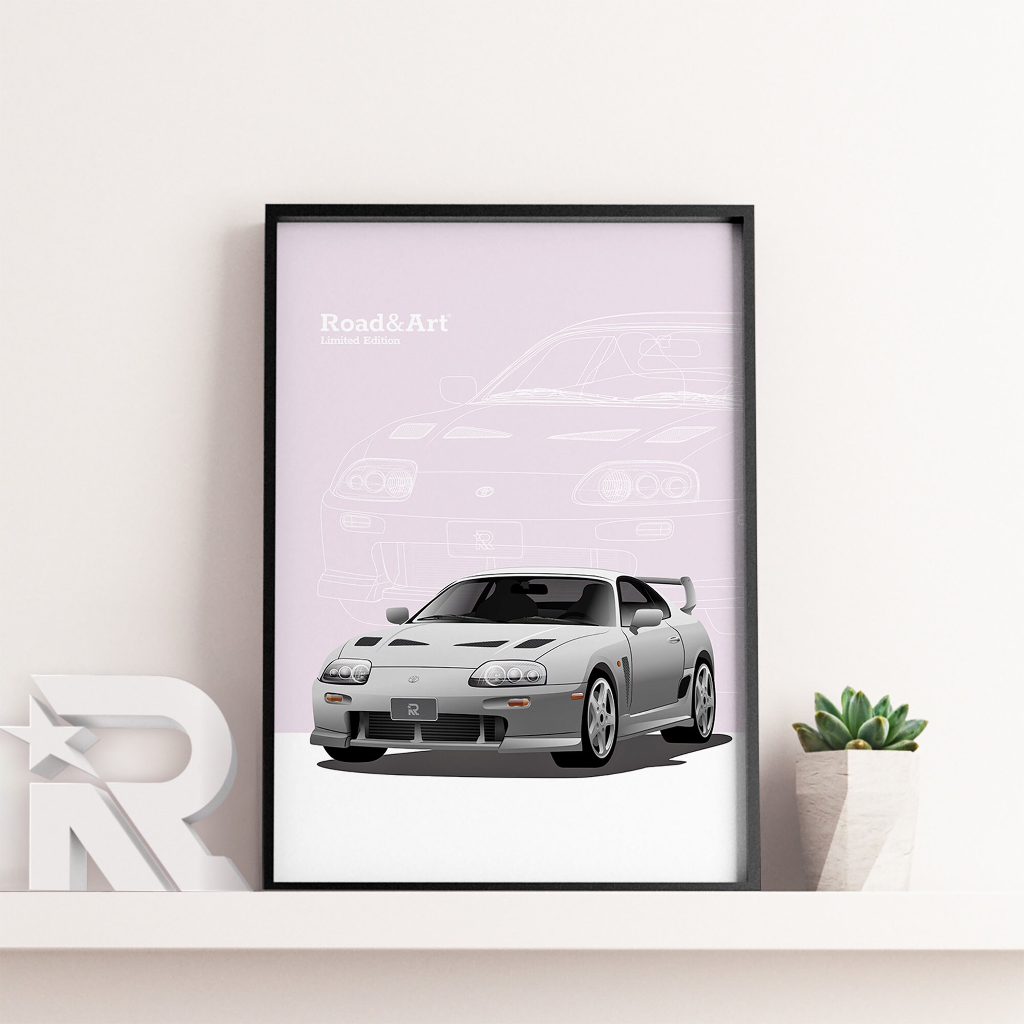 Toyota TRD Supra 3000GT - Retrospeed Series Premium Poster | Racing ...