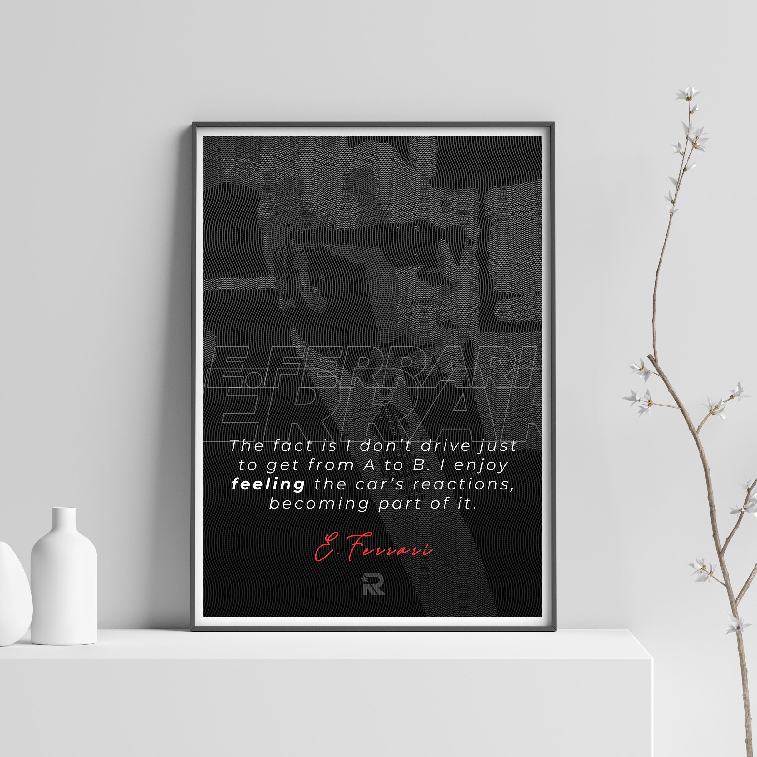 Enzo Ferrari Quotes Sayings Digital Download Poster | Minimal, Art ...